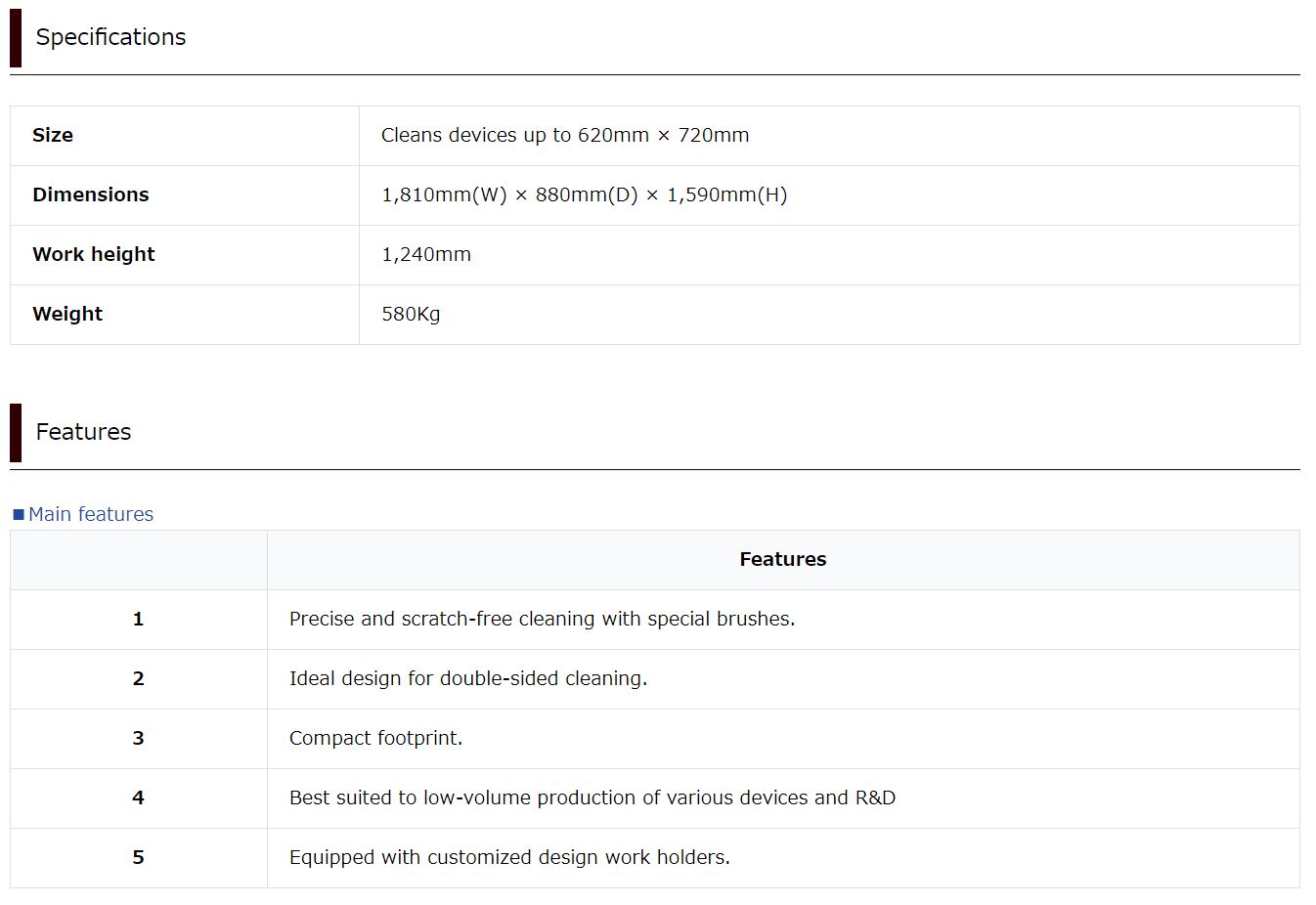 Photomask Cleaning System TW-700 Technovision Cleaner Singapore TV